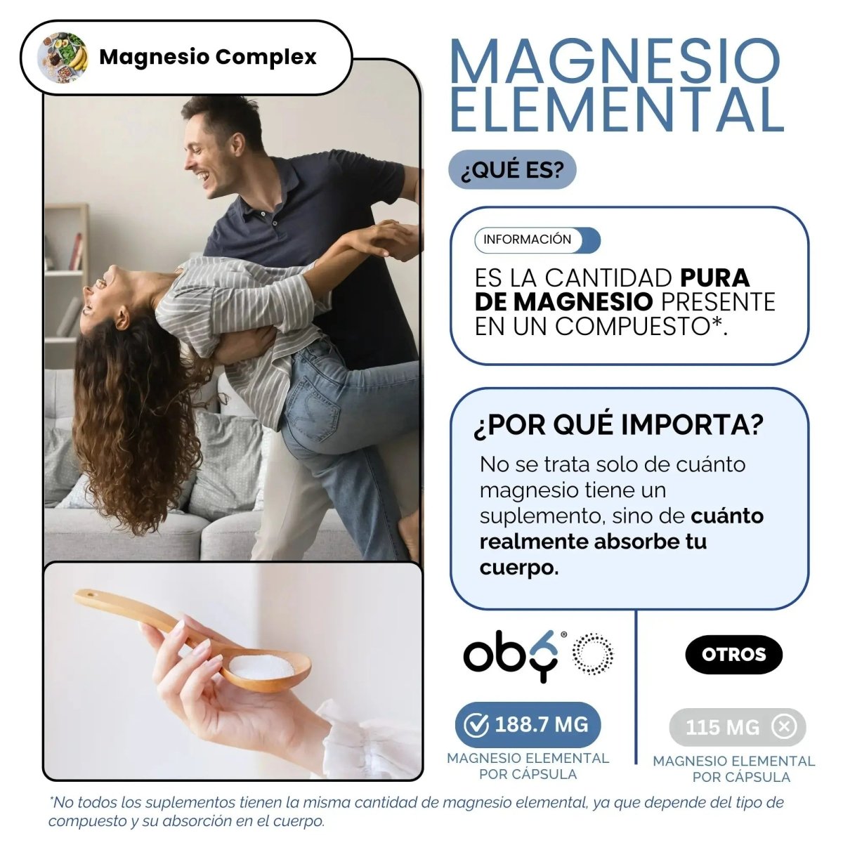 Magnesio Complex Oby: 5 Tipos de magnesios 180 capsulas 760mg– oby.mx