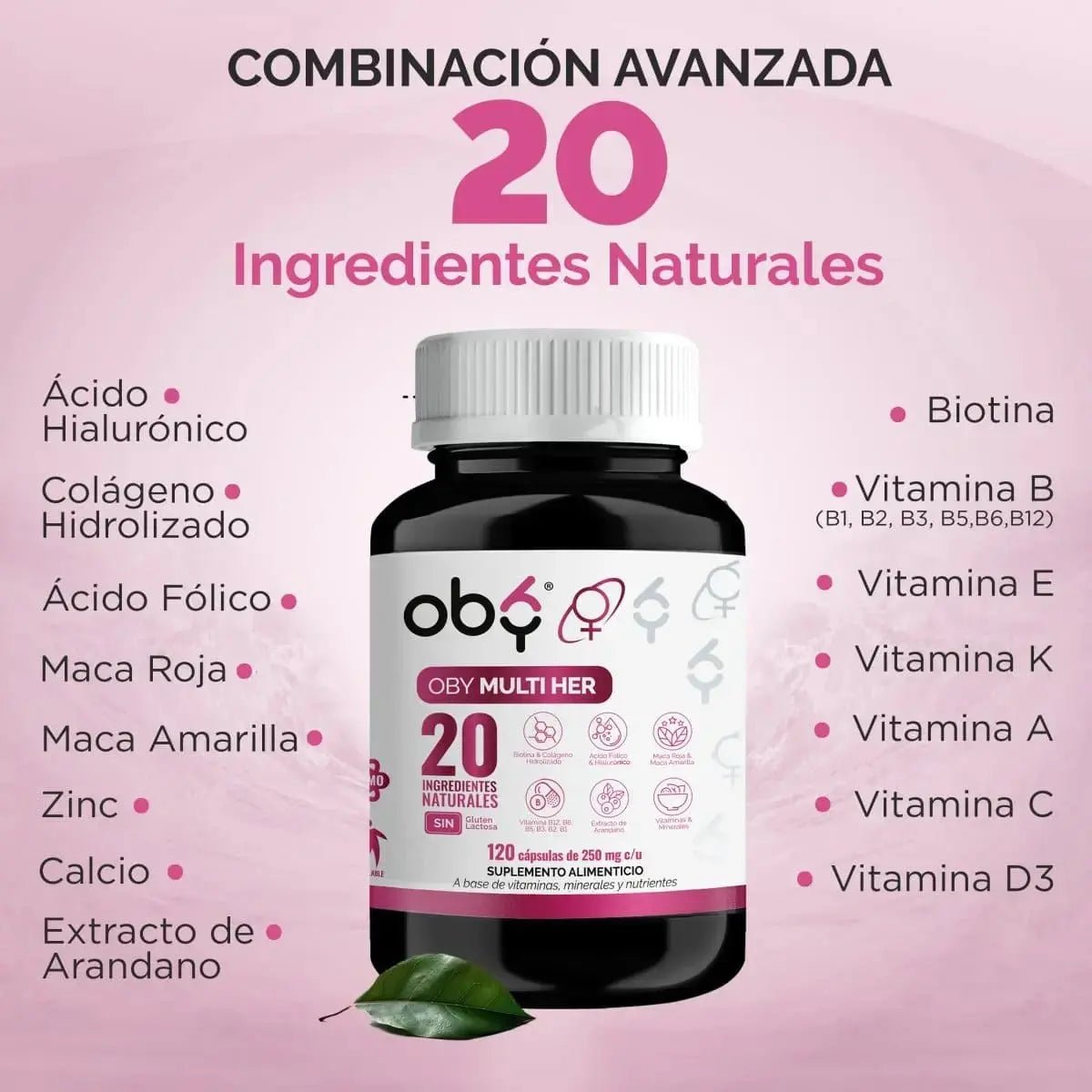GYM Power Woman Pack | Multivitamínico Mujer + Creatina - oby.mx